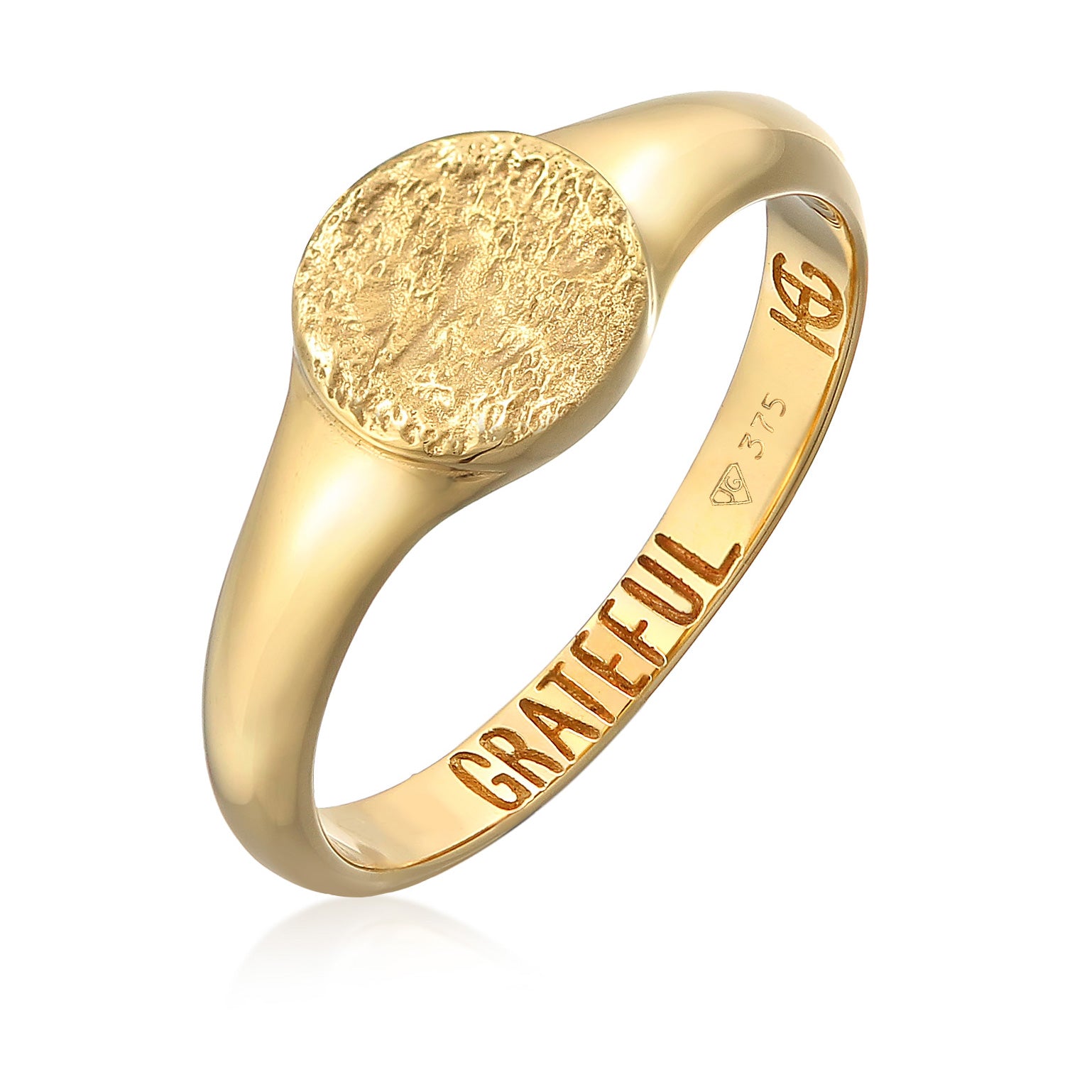 Grateful real gold ring
