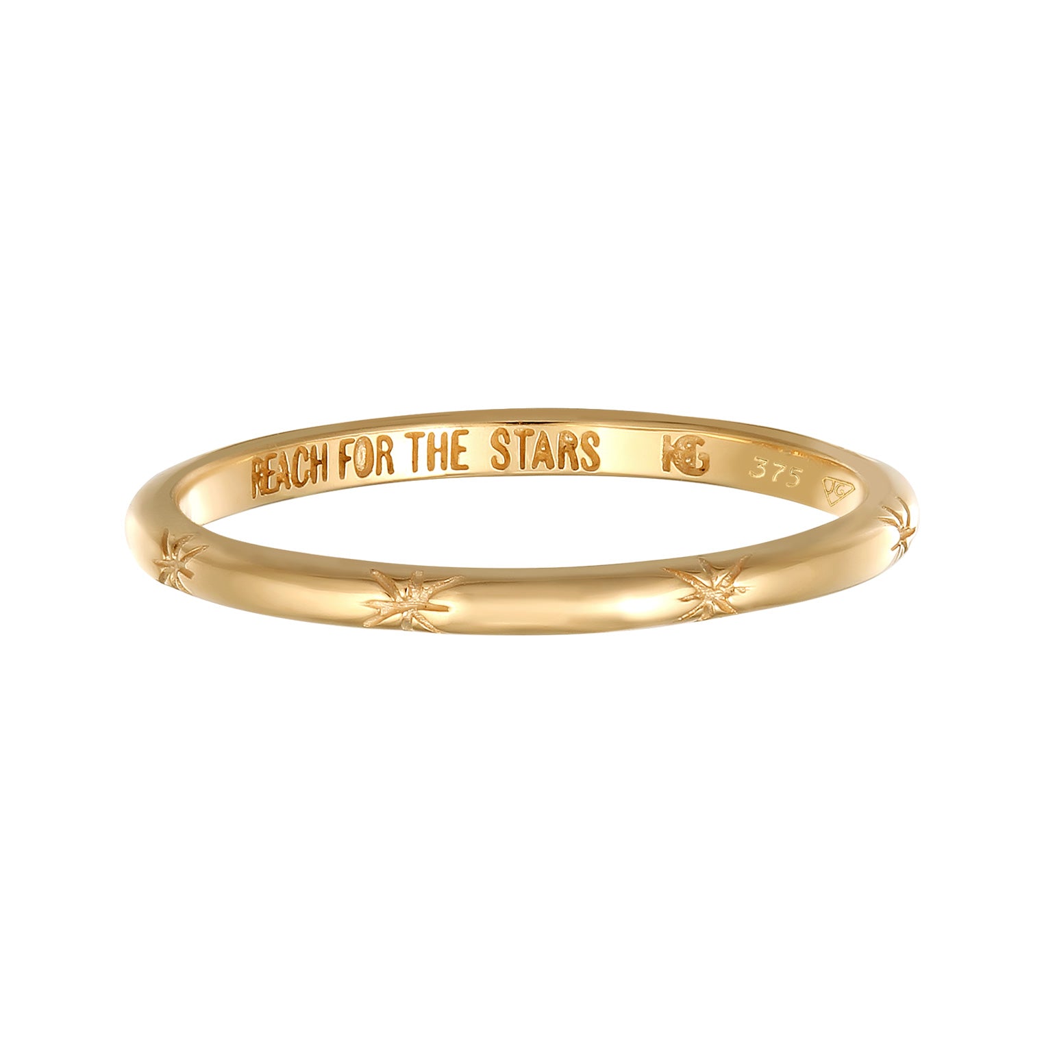 My dainty Star Echtgold Ring